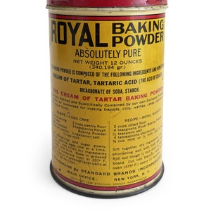 Vintage Royal Baking Powder Tin General Store Advertising - Etsy