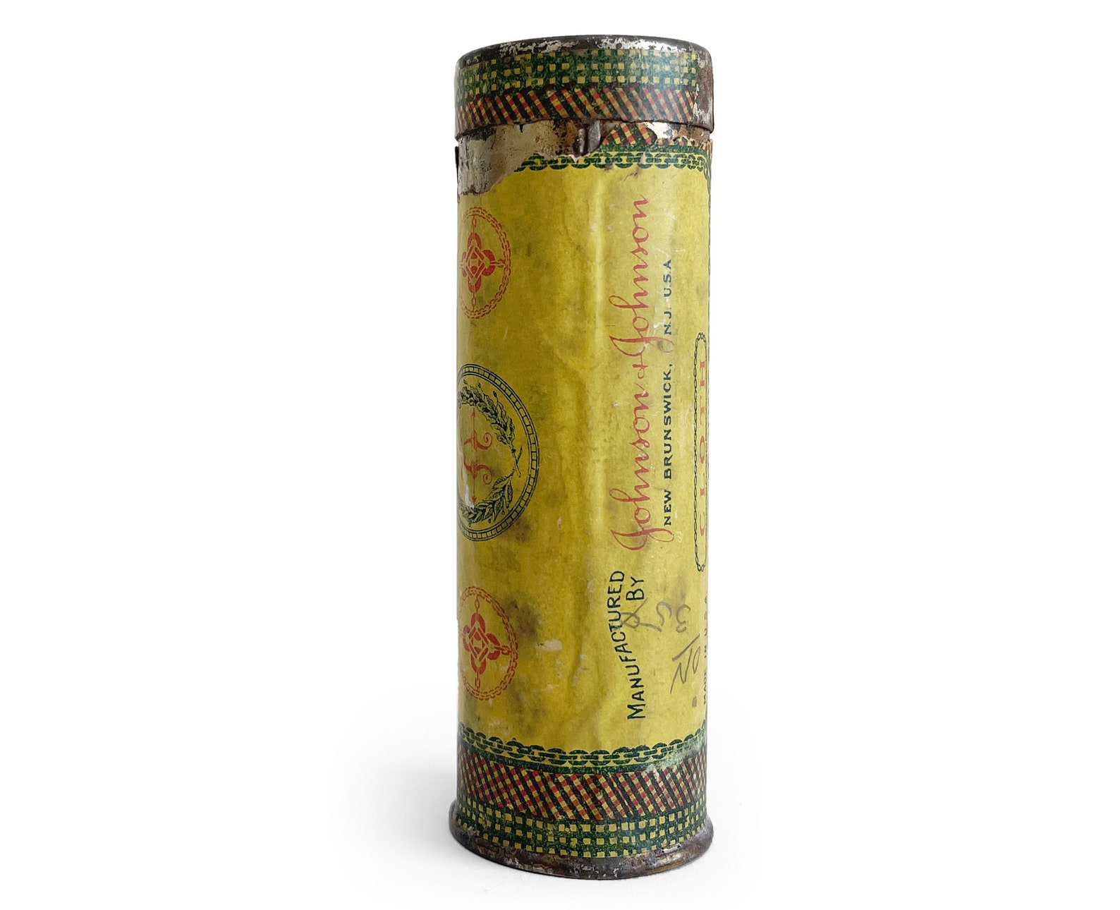 Vintage Johnson & Johnson Mustard Plaster Six Leaves Tin, General Store ...