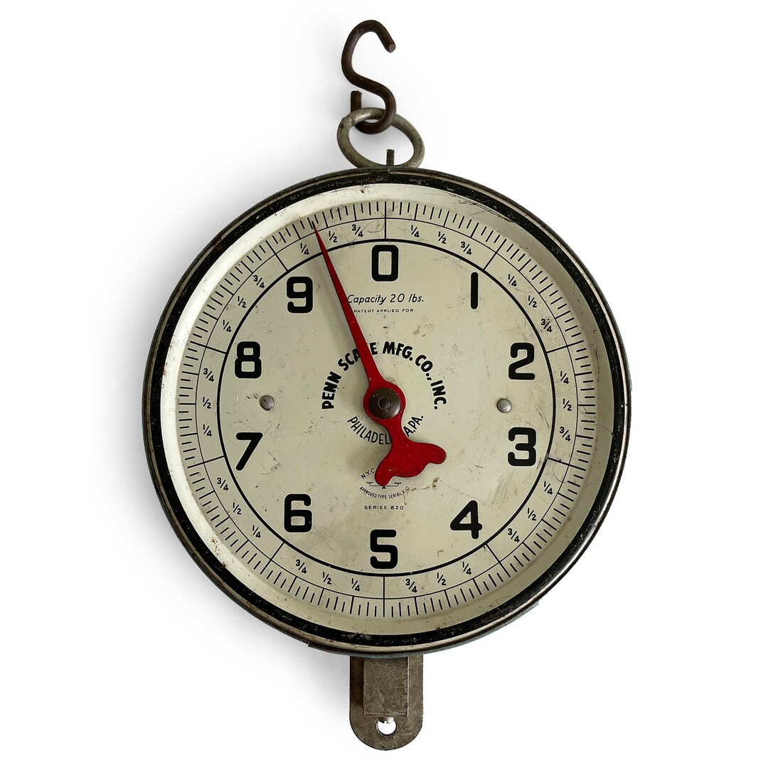 Kitchen Scales, Vintage Hanging Scale Penn Mfg Company, Ceiling Hook ...