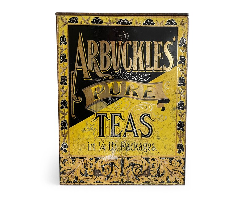 Antique Arbuckles Pure Teas Tin General Store Advertising - Etsy