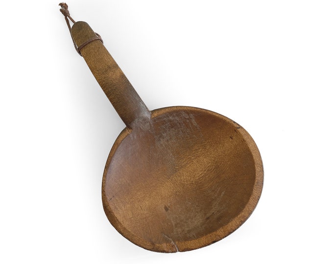 Antique Wood Butter Paddle, Hand Carved Rustic Wooden Paddles, Vintage ...