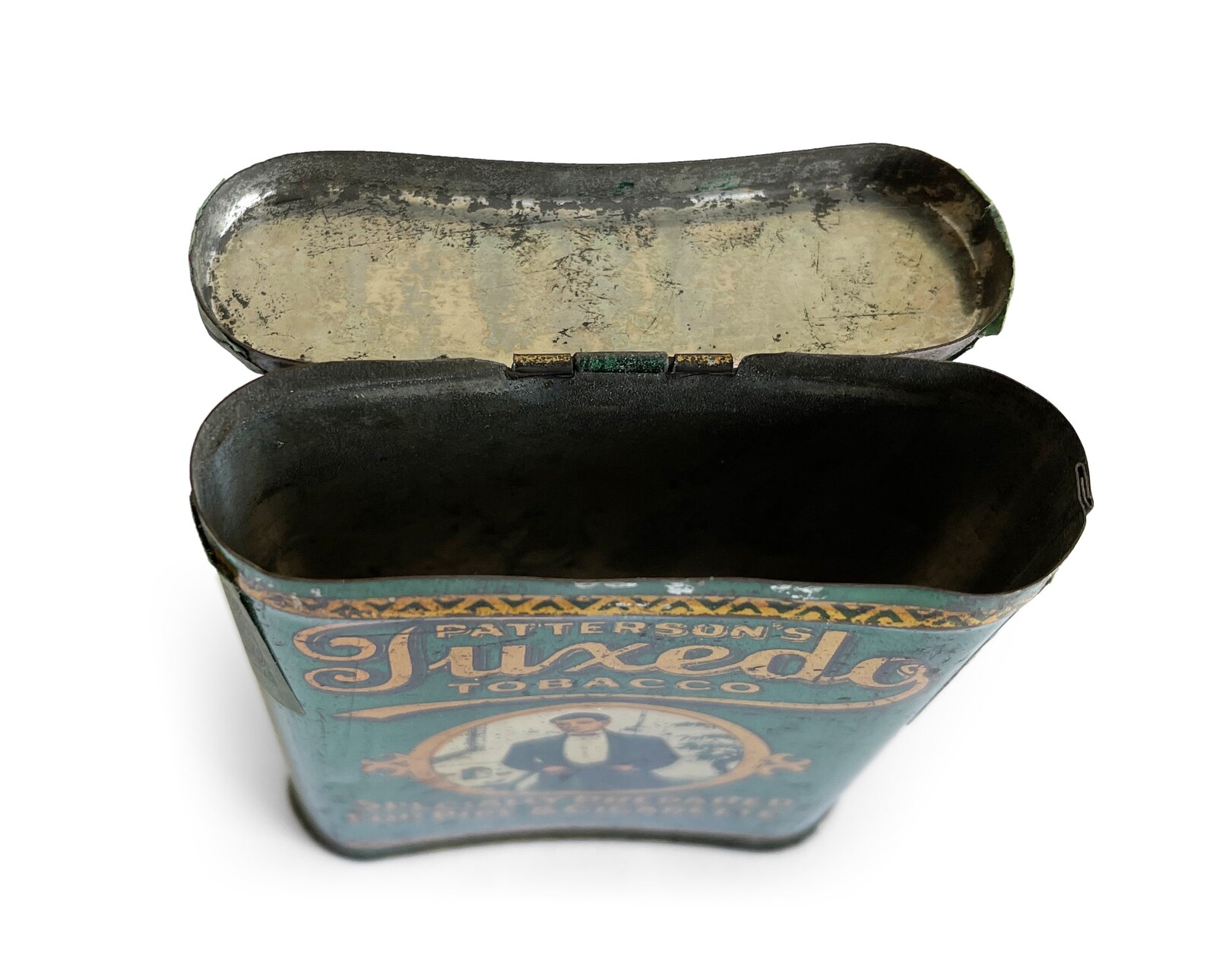 Vintage Tobacco Tin Tuxedo Concave Pocket Tobacco Can - Etsy