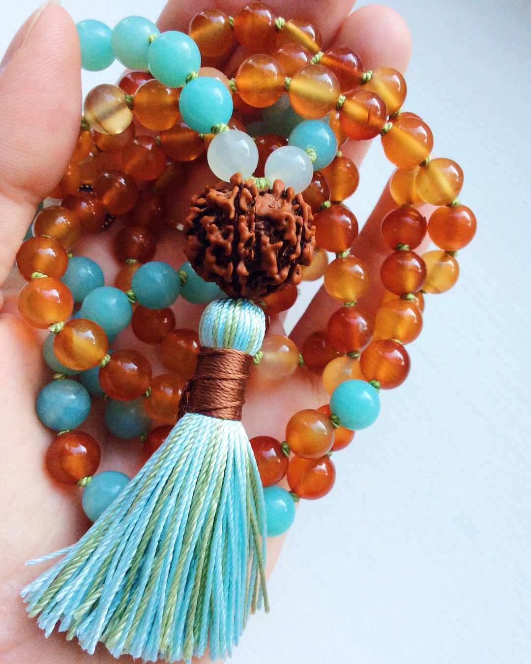 108 Mala Beads, Prayer Beads, Buddhist Mala Necklace, Spiritual Jewelry ...