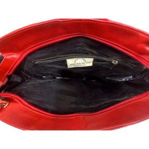 80s Barbara Bolan Italy Red Leather Clutch Shoulder Bag W Tassel - Etsy