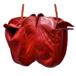 80s Barbara Bolan Italy Red Leather Clutch Shoulder Bag W Tassel - Etsy