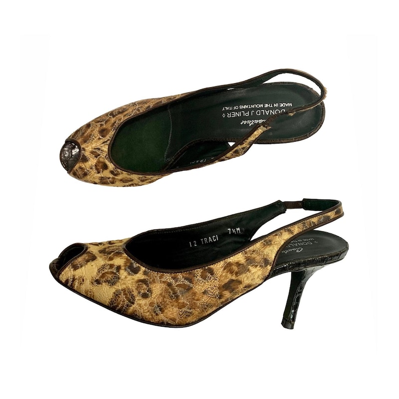 Leopard Print Slingbacks - Etsy