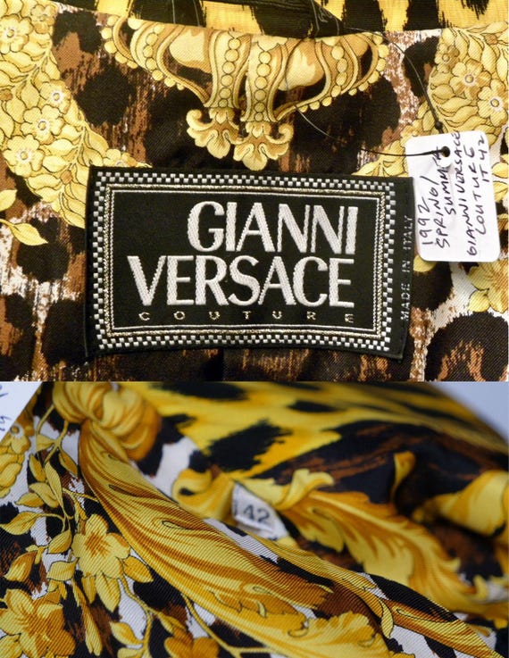 1992 Spring Runway Gianni Versace Leopard Silk Blazer - Gem