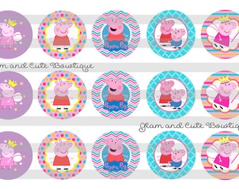 Peppa pig circles | Etsy