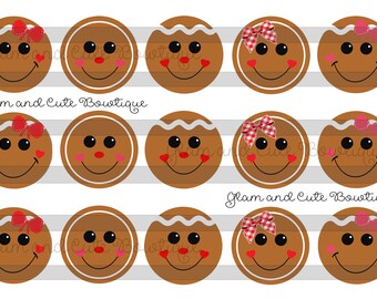 Gingerbread Faces | Etsy