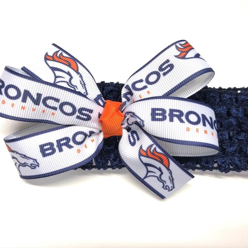 Broncos Hair Bow - Etsy