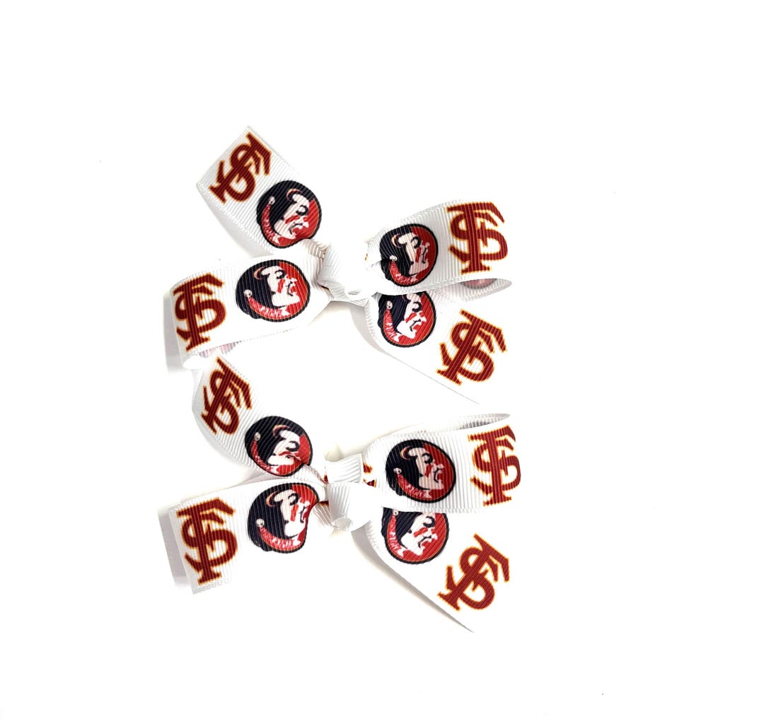 Girls Florida State Seminoles Toddler Pig Tail Hair Bows FSU Seminoles ...