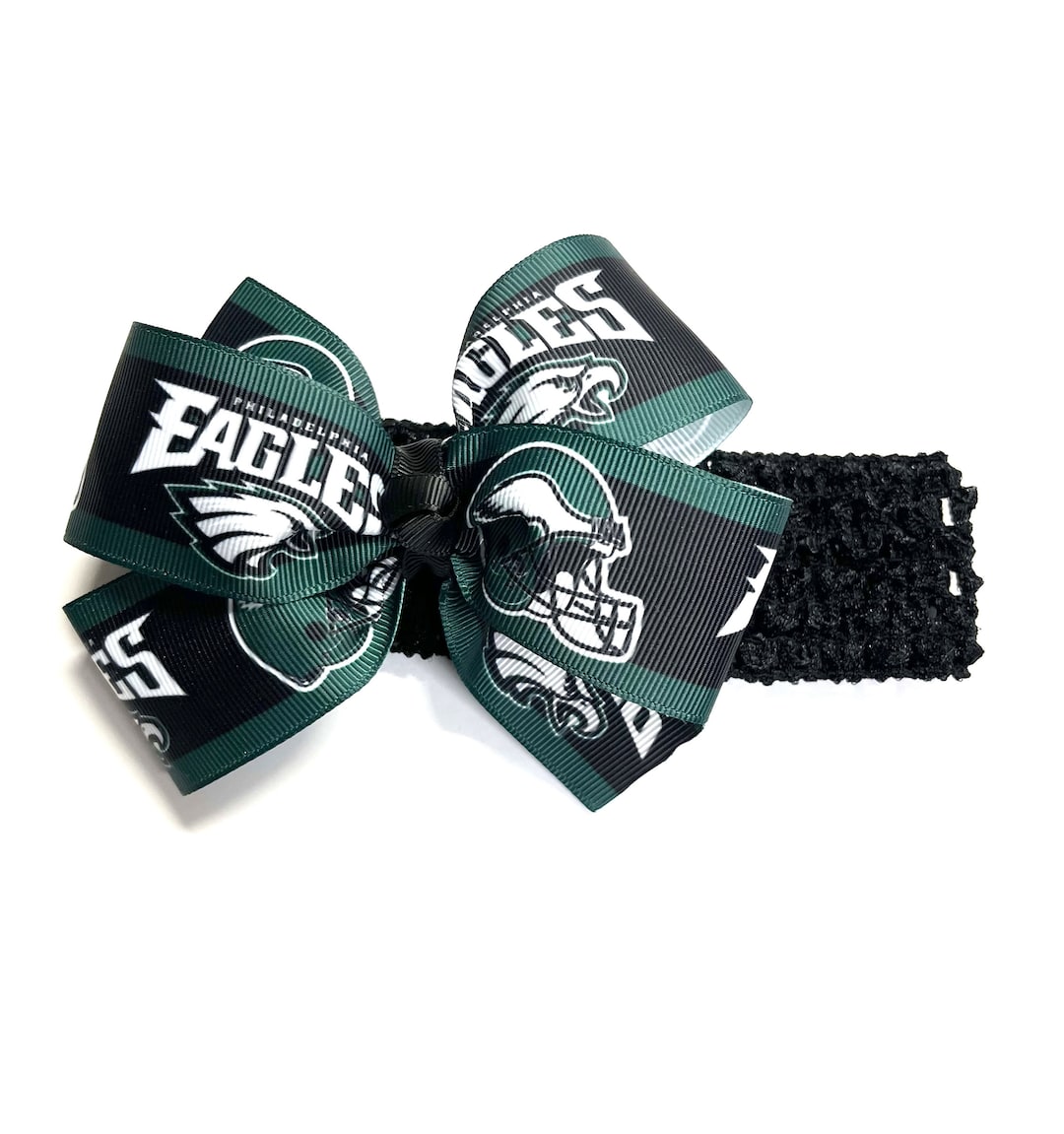 Baby Girls Philadelphia Eagles Headband Newborn Girl Eagles 5" Football ...