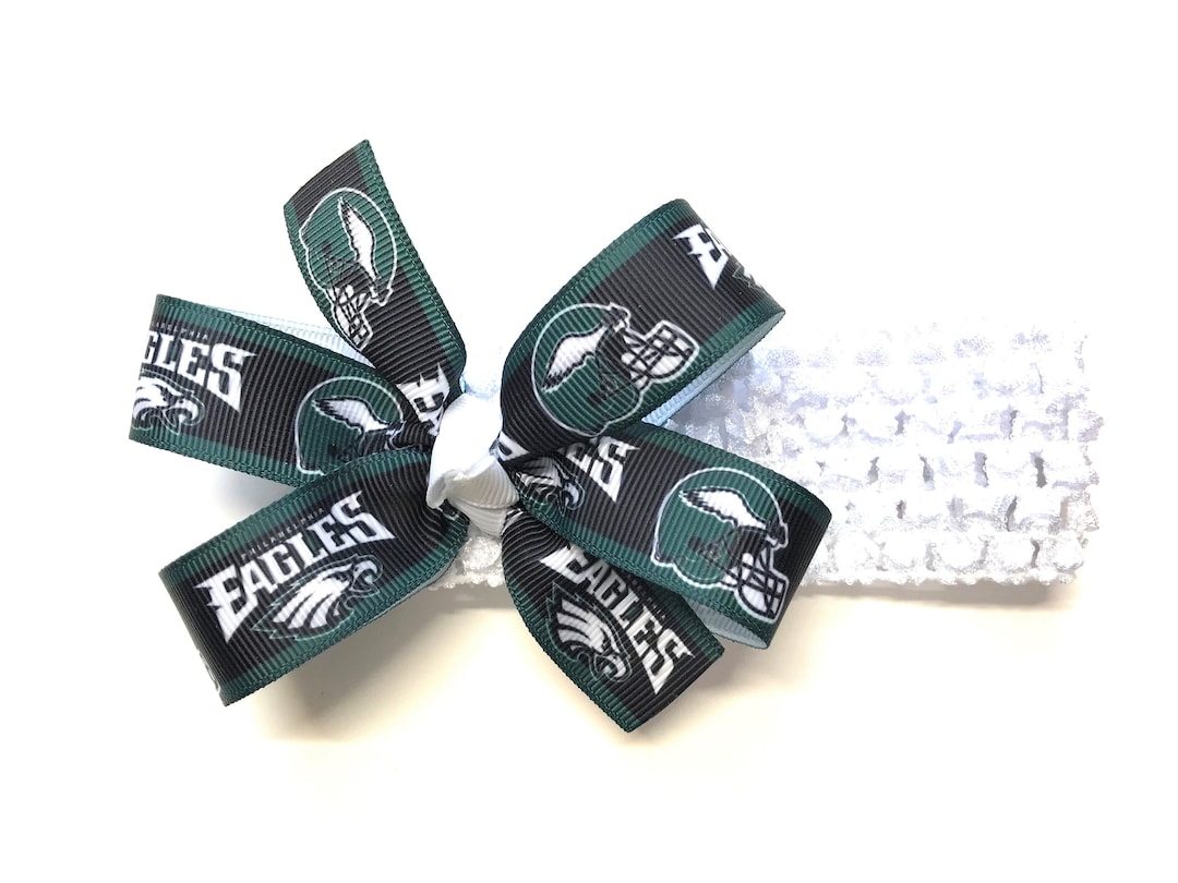 Girls Philadelphia Eagles Headband Eagles Football NFL Hair Bow for ...