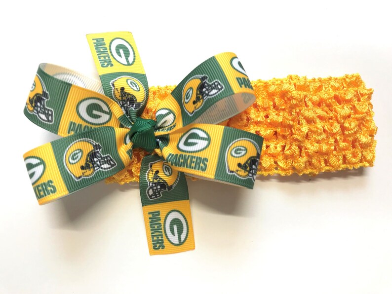 Girls Green Bay Packers Headband Green Bay Packers Football NFL Hair ...