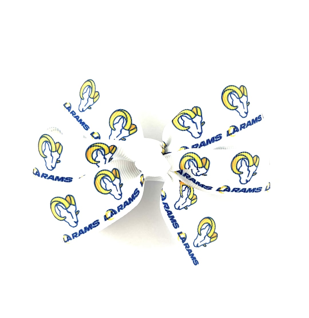 LA Rams Hair Bow LA Rams Football Hair Clip - Etsy