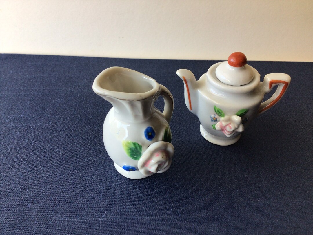 Pair of Occupied Japan Miniature China Pitchers - Etsy