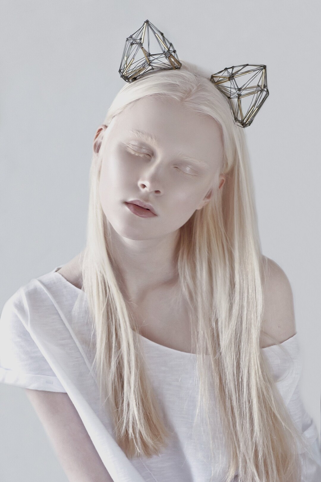 Minimalistic Cat Ears Headpiece, Cat Ears Headband, Glitter Kitty Ear ...