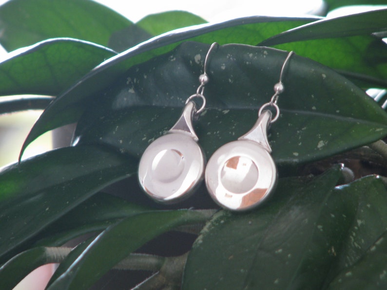 Sterling Silver Flute Key Earrings - Etsy