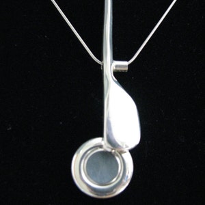 Engraved Sterling Silver Flute Key Necklace - Etsy