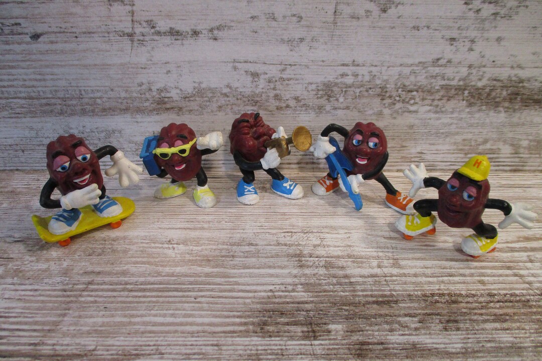 5 California Raisin Figures Toys 1980's PVC Collection - Etsy France