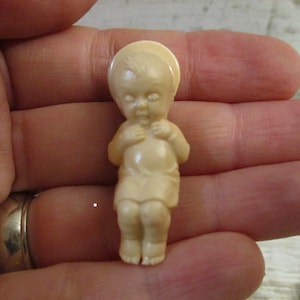 3 Vintage Miniature Baby Jesus Crib Nativity Figure Plastic Christmas ...