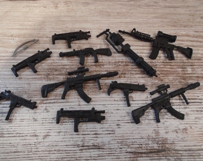Miniature Weapons Action Figure Gun Rifle Machine Gun - Etsy