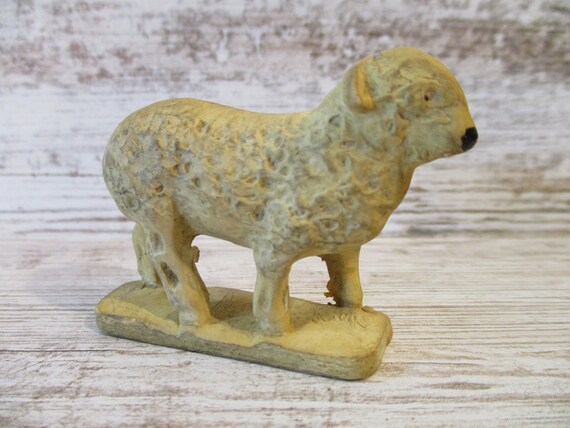Putz Sheep Lamb German Miniature Rubber Vintage Germany - Etsy