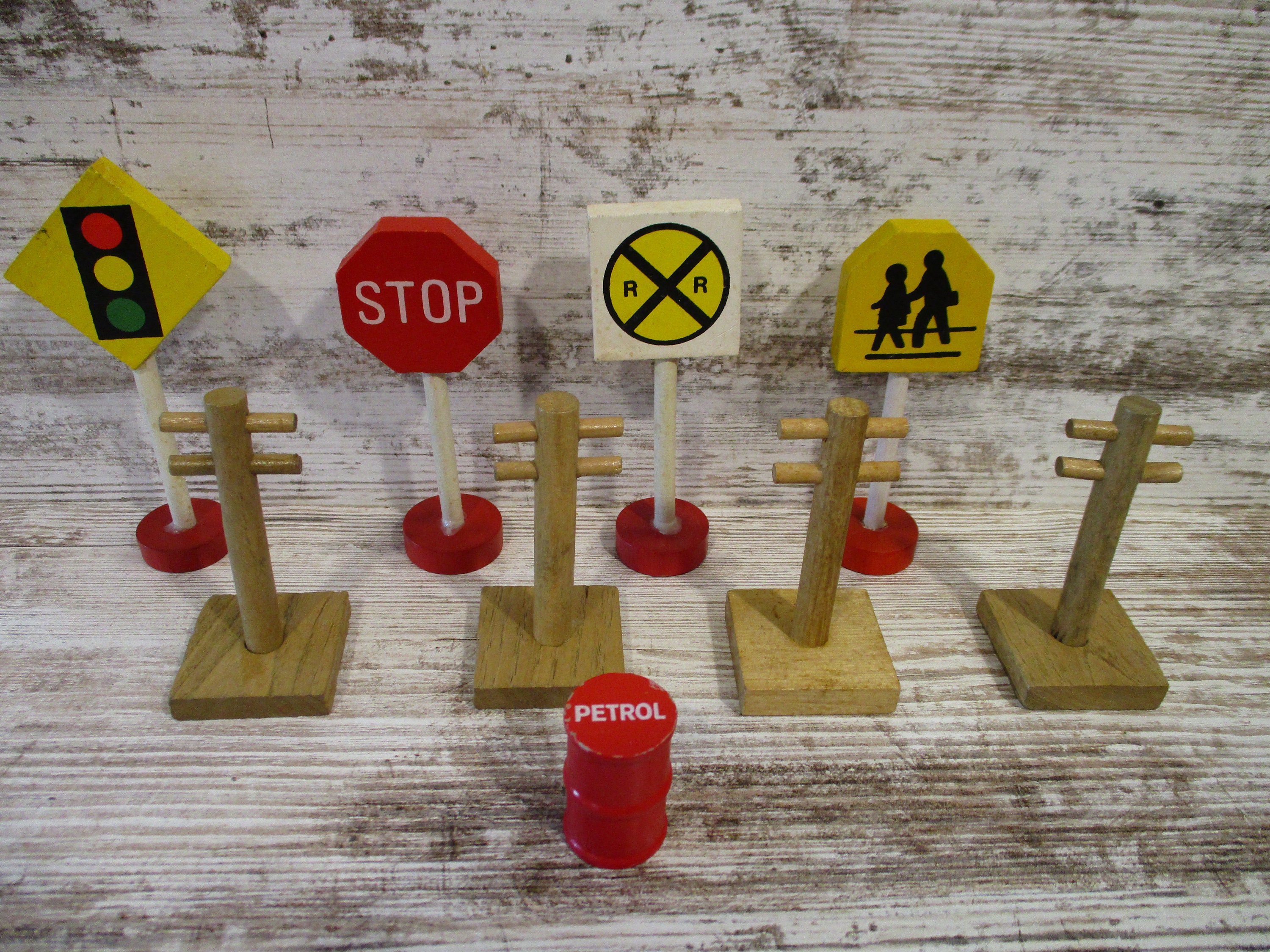Miniature Construction Road Signs