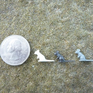 3 Miniature Mice Mouse Micro Plastic Animal Terrarium Animal Fairy ...