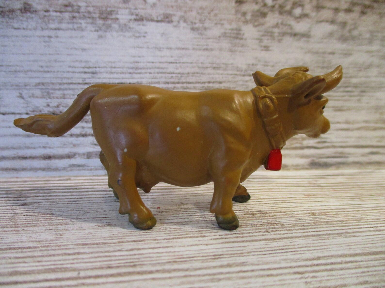 Miniature Cow Bull Vintage Plastic Toy Figure Animal Terrarium | Etsy