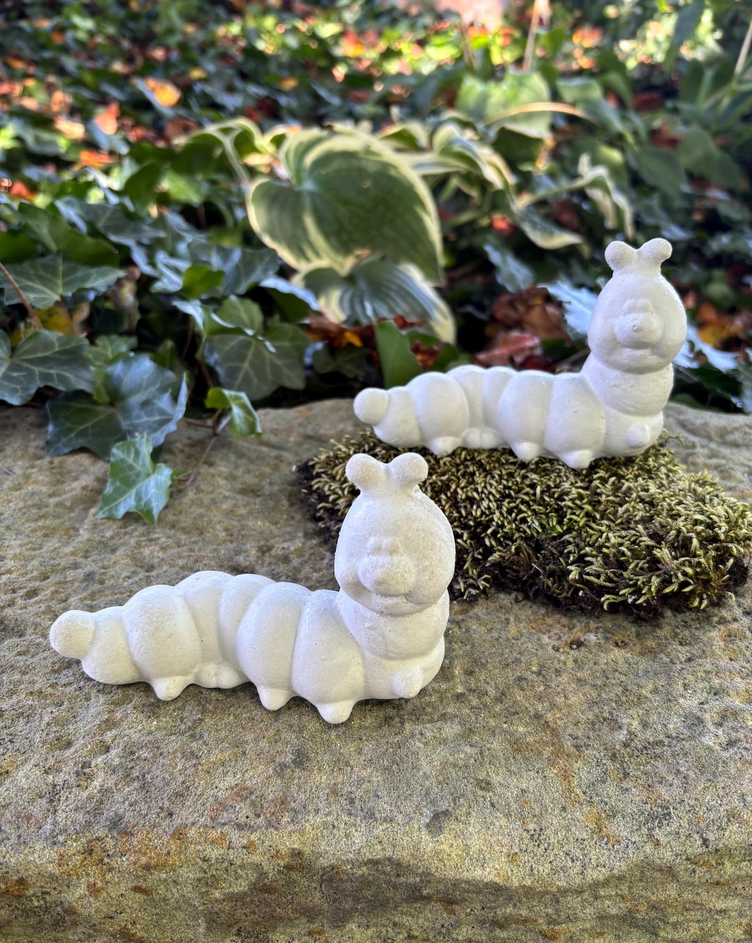 Handmade Cement Caterpillar Inchworm Garden Statue: Concrete Worm Figurine - Etsy