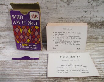 Bible Who Am I Game - Etsy