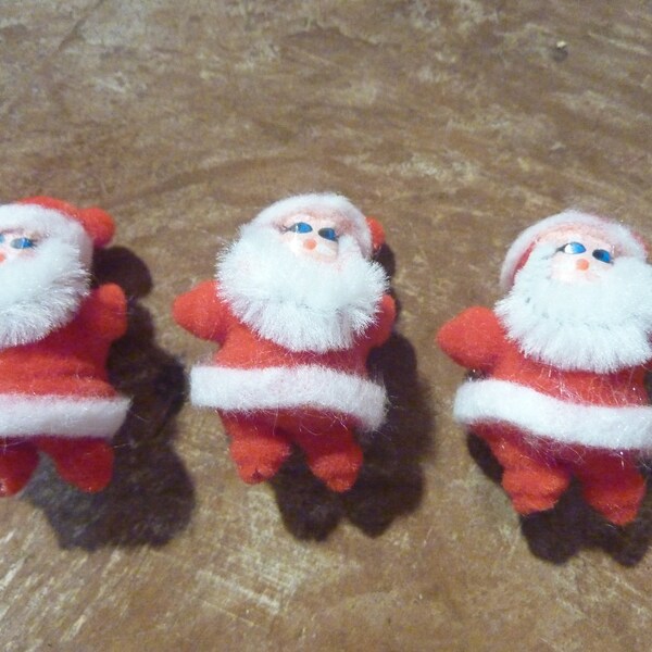 Flocked Santa - Etsy