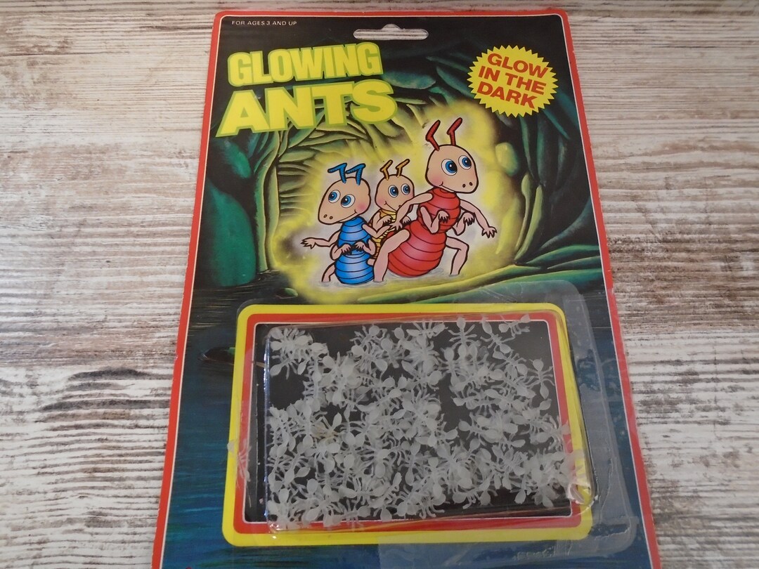 Ants Miniature Rubber Plastic GID Glow in the Dark Bugs Halloween ...