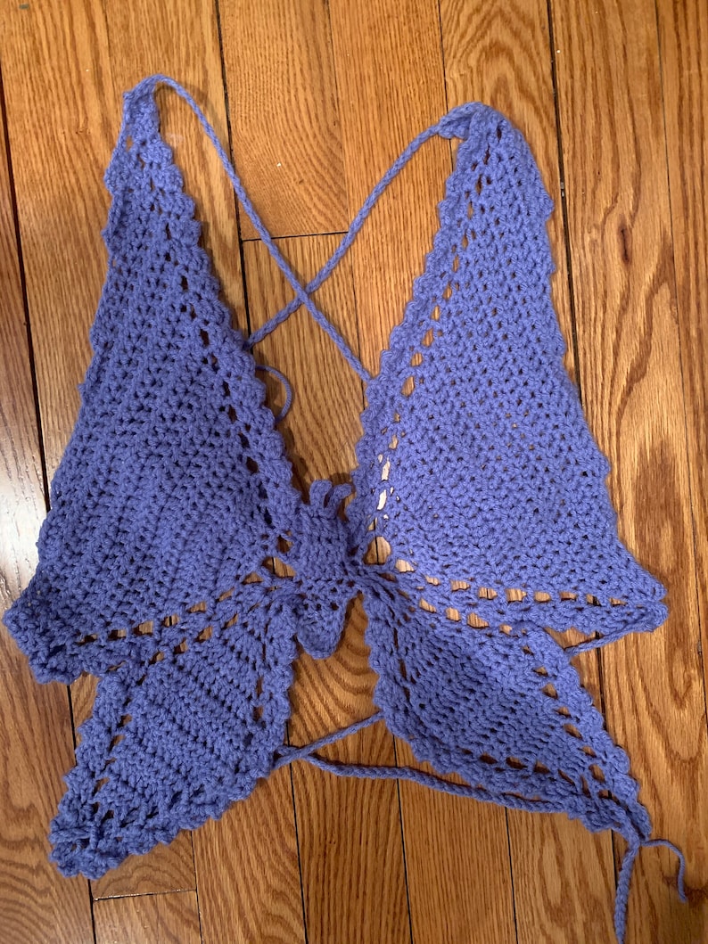 Butterfly Crochet Top | Etsy