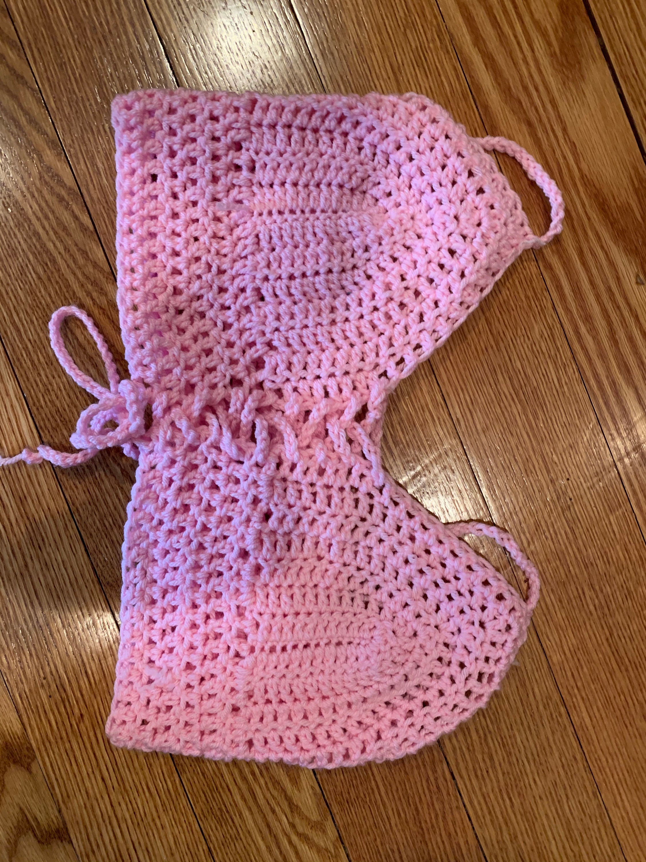 Cross Tie Crochet Crop Top - Etsy