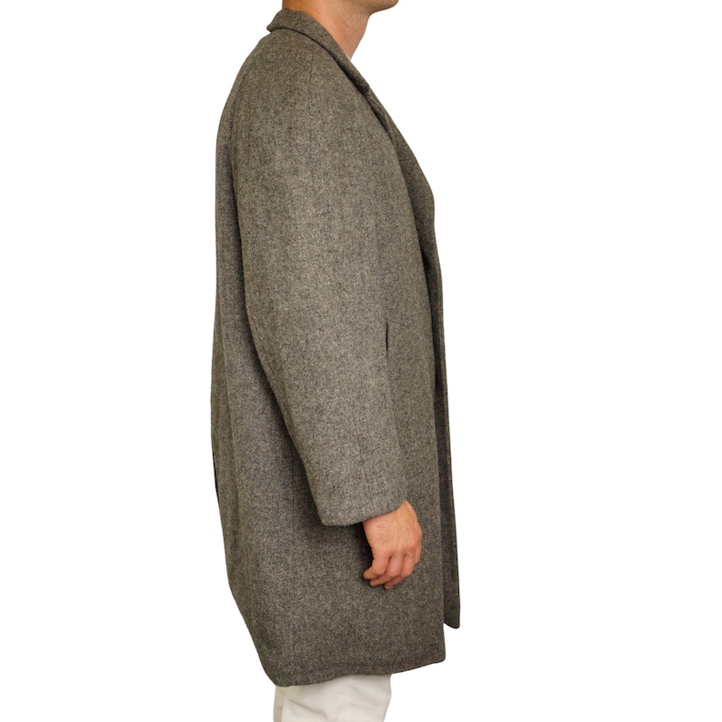 Men Harris Tweed Coat Overcoat 80's Scottish Wool 26 EU52S UK/US42S L ...