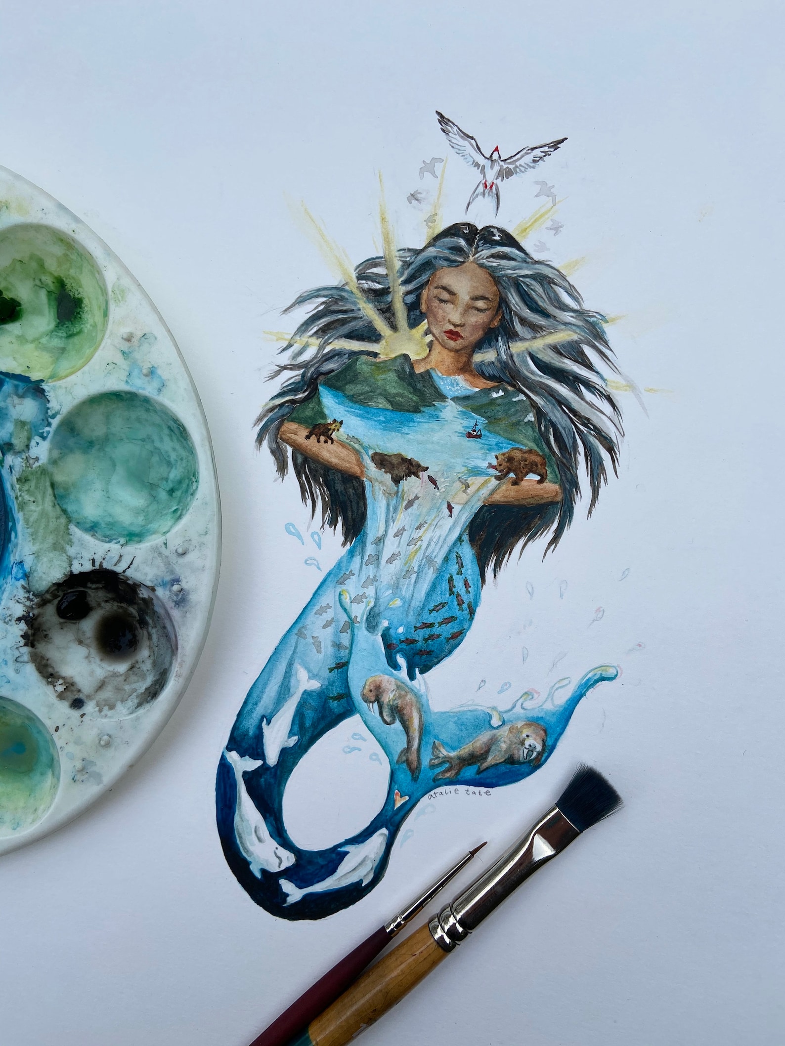 Alaska Mermaid - PRINT - Etsy