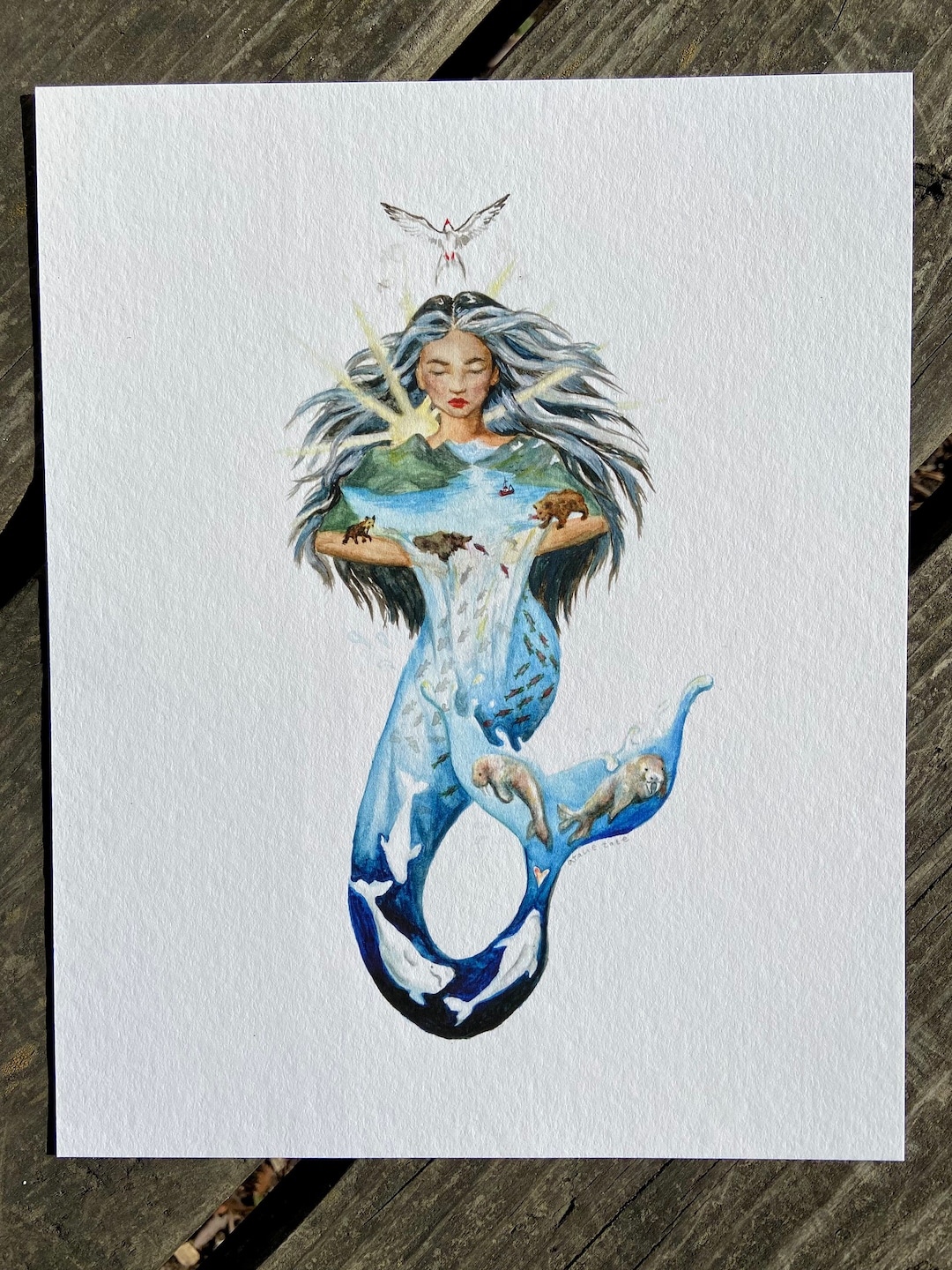 Alaska Mermaid - PRINT - Etsy