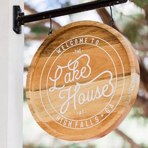 Customizable Round Stand off Sign - Etsy