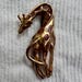 Vintage Giraffe Pin Brooch Gold Tone Brownish Pink Enamel Rhinestone ...