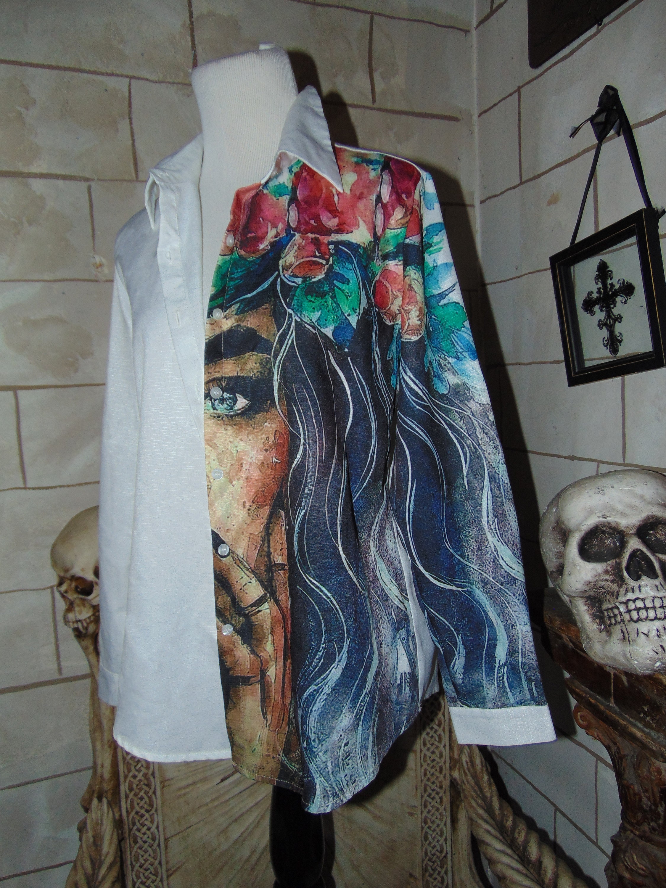 ART GALLERY CURATOR: S Women's Blouse Shirt Size Small Artiste Artist ...