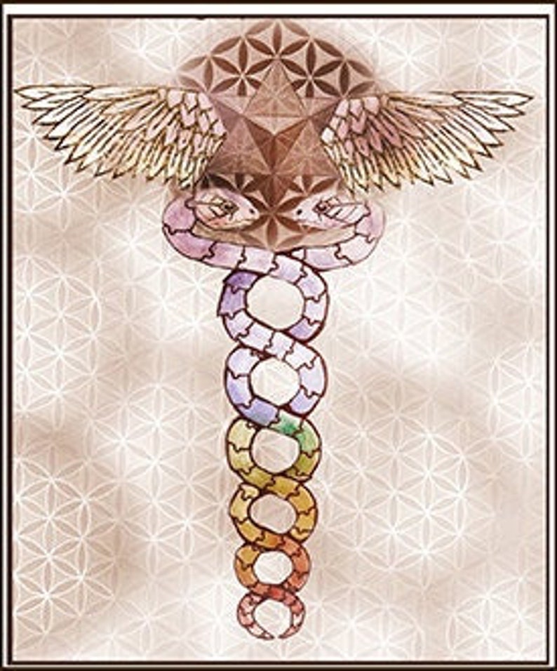 Rainbow Serpents, Sacredgeometry Art - Etsy