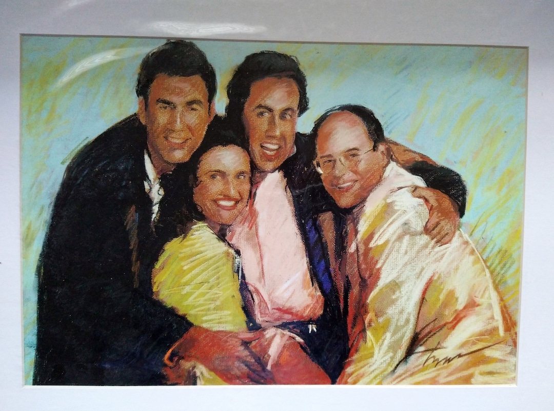 Seinfeld Show Artwork Ltd Edition Pop Art Print 16 X 20 Matted Vintage ...