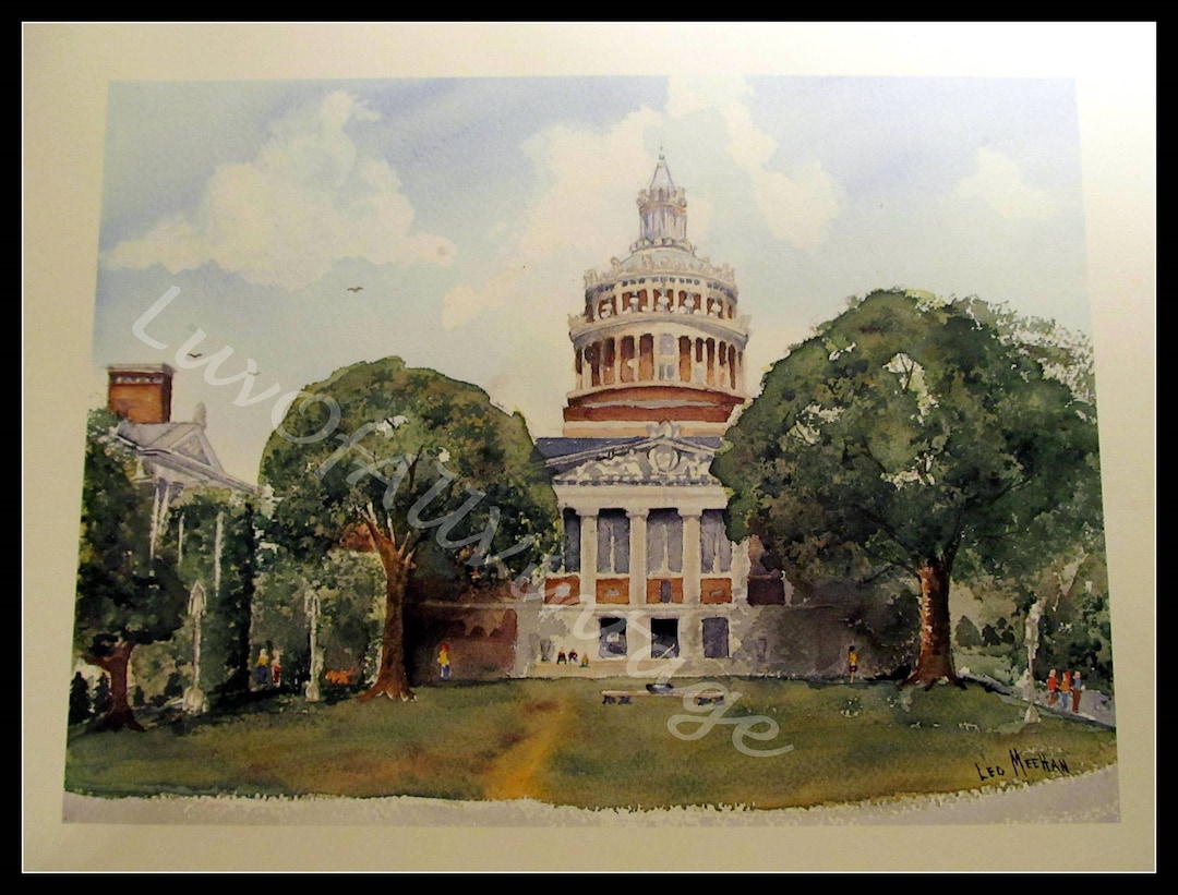 University Rochester Artwork Limited Edition Print Rush Rhees - Etsy Norway