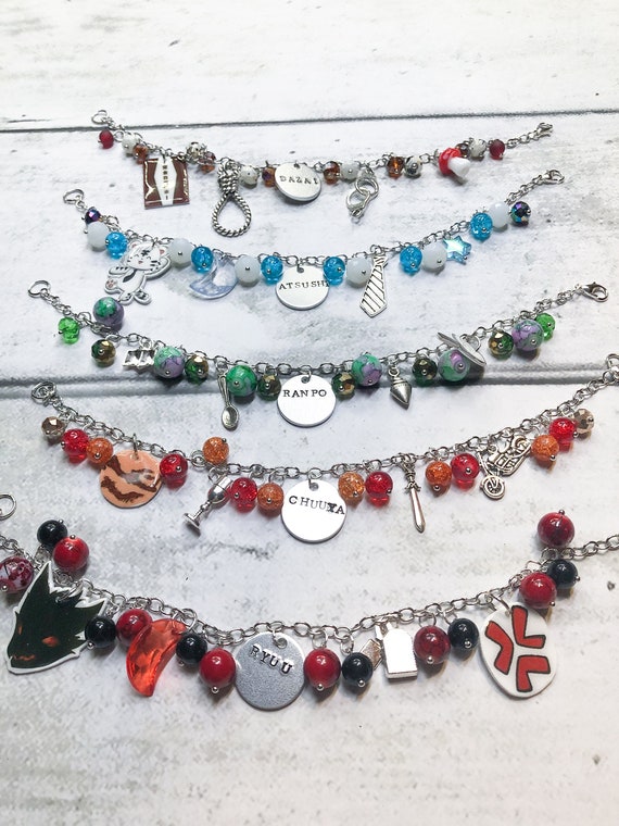 Bungo Character Inspired Loaded Bracelets | Etsy