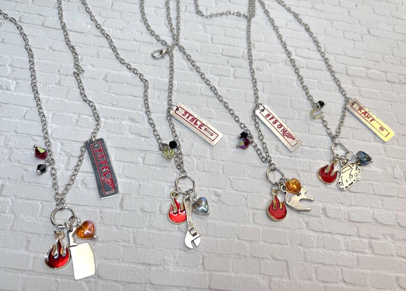 Heart Killers Character Necklaces - Etsy