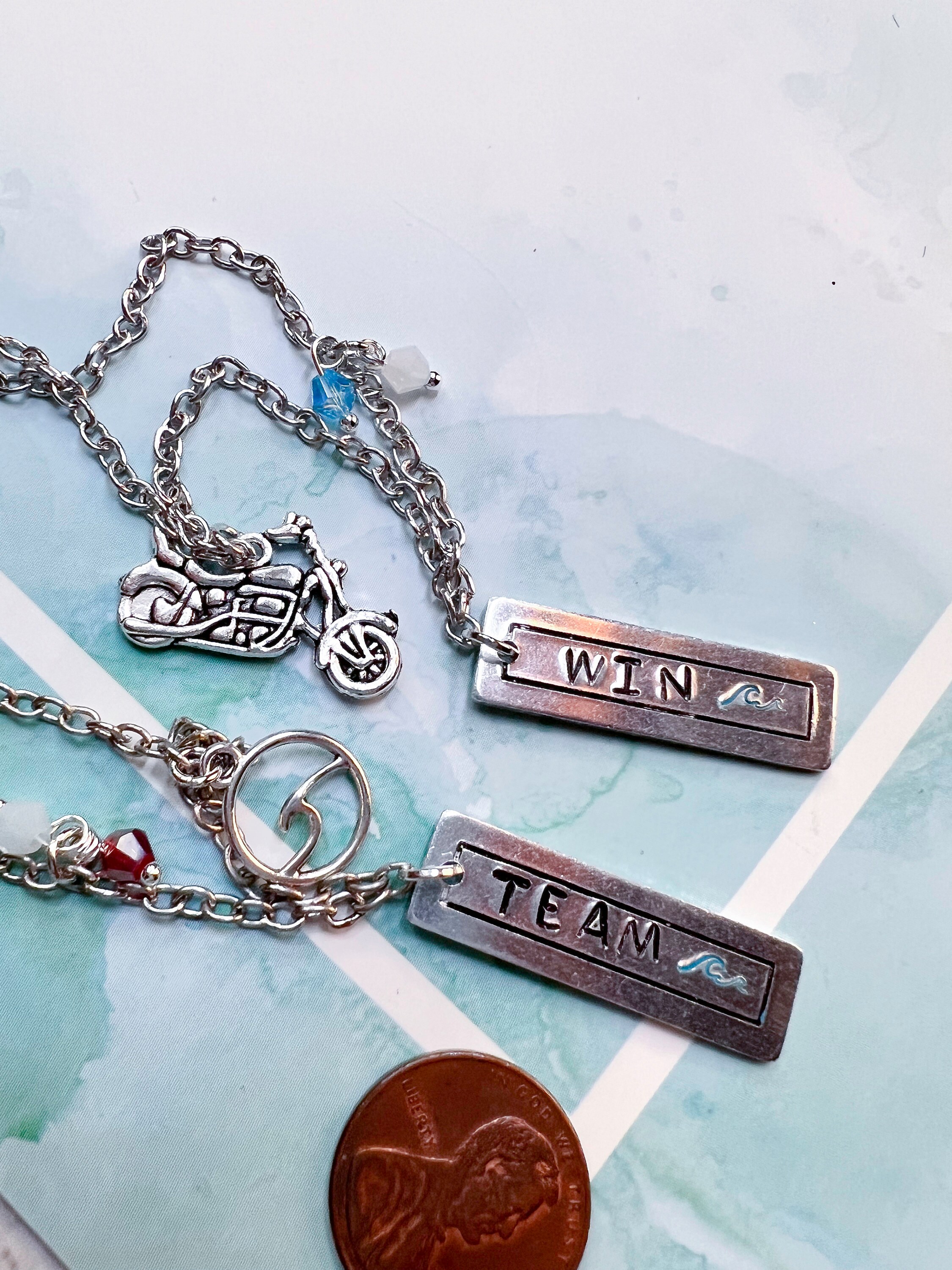 Team and Win Between Us Character Necklaces - Etsy