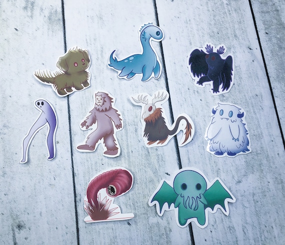 Cute Cryptid Stickers | Etsy