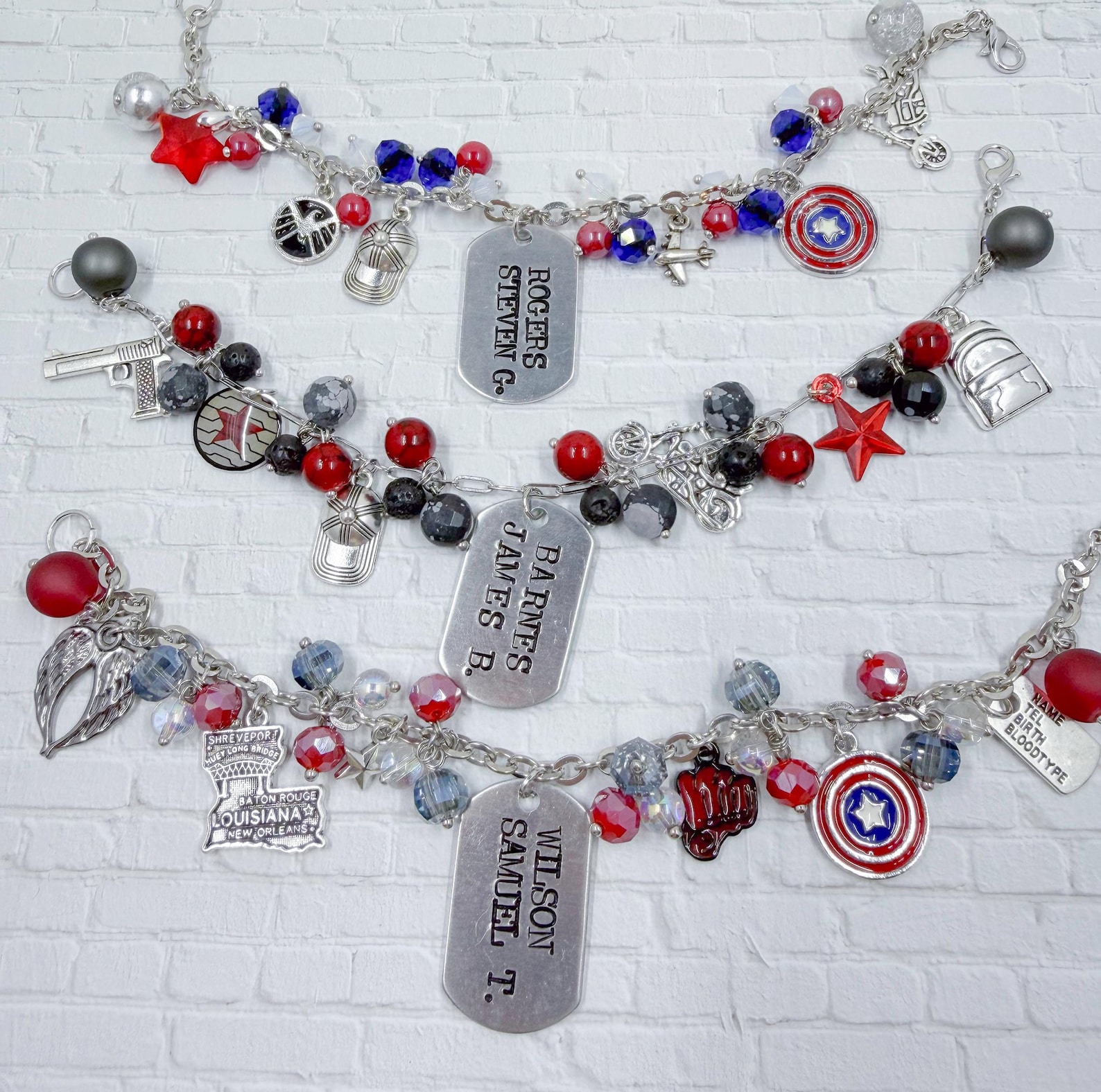 Steve Sam Bucky Inspired Loaded Bracelets - Etsy